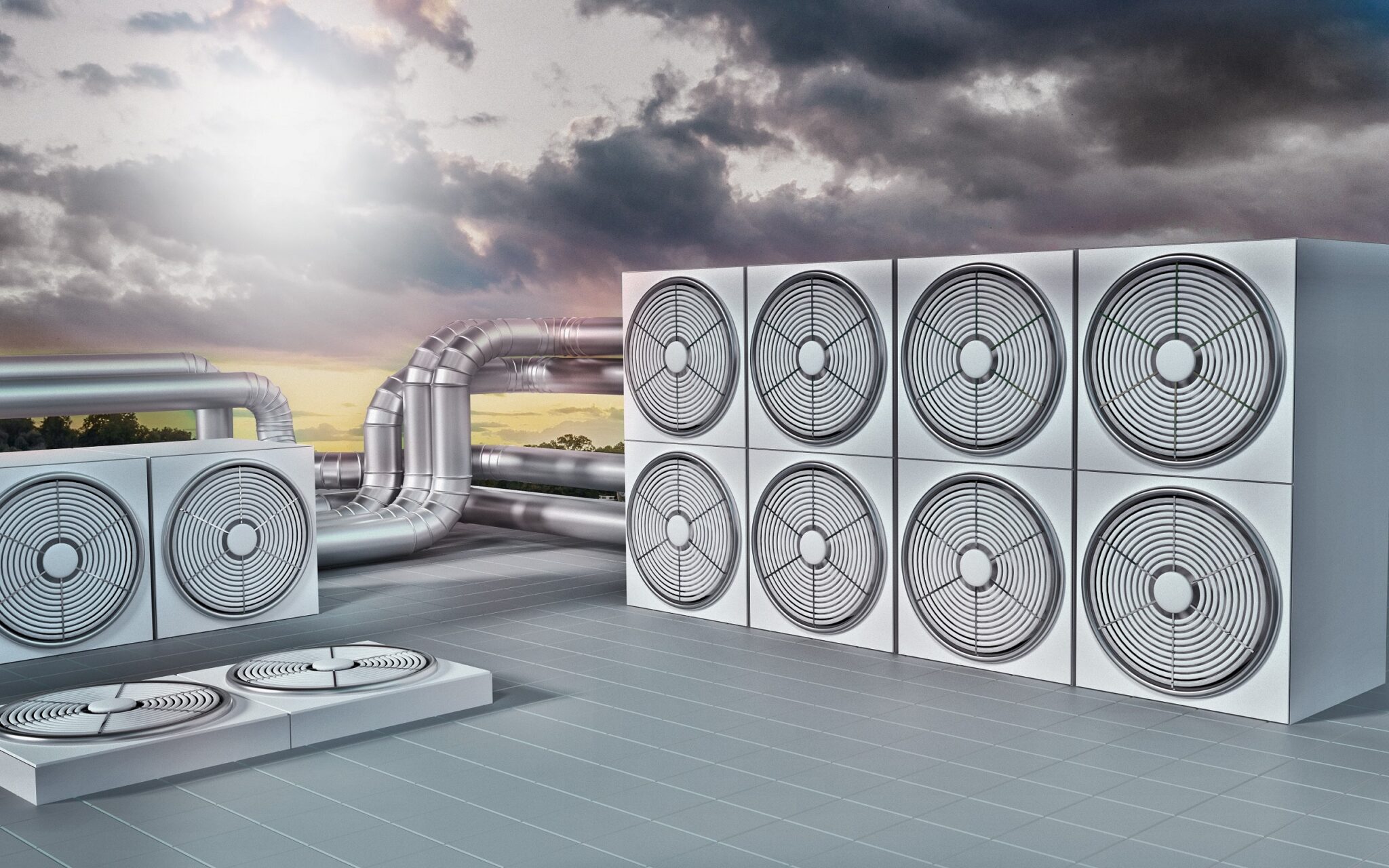 High efficiency air filtration in HVAC systems.